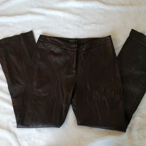 BCBGMaxAzria | Pants & Jumpsuits | Bcbg Authentic Brown Leather Pants ...